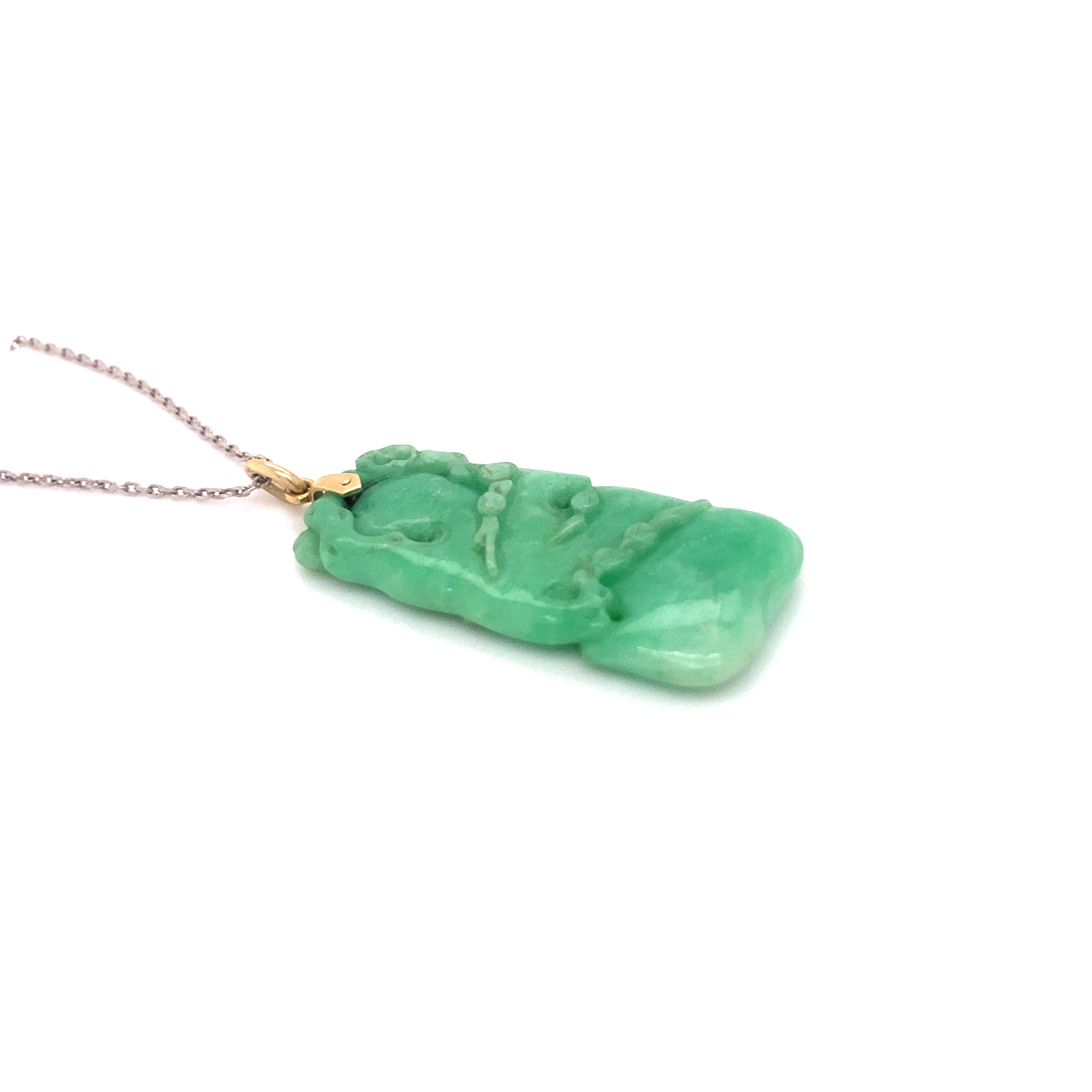 Carved Jade Pendant Godshaw Jewellers